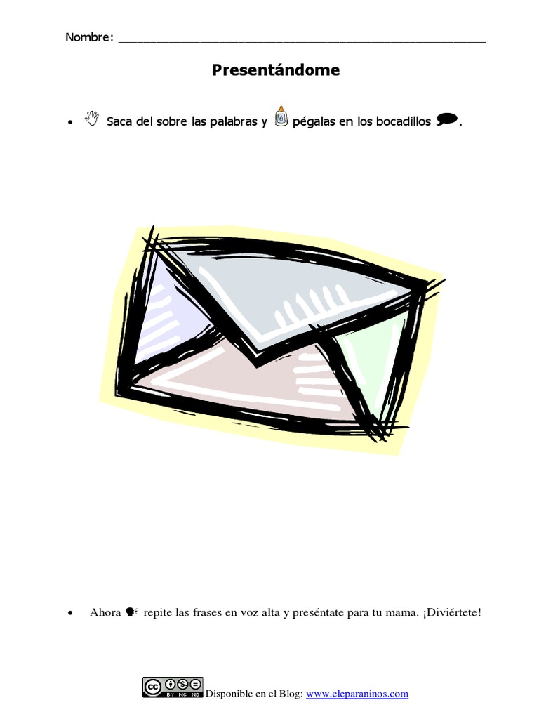 Actividades "Yo me llamo" para niños | PDF | Artes del Lenguaje y ...
