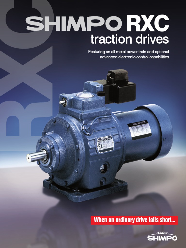 Shimpo Traction Drive Variable | PDF
