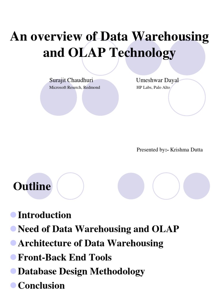 Data Warehousing and OLAP Overview | PDF | Data Warehouse | Databases