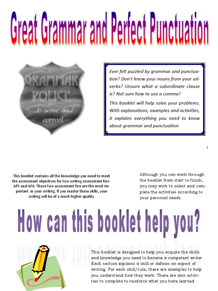 Punctuation Booklet PDF | PDF | Comma | Sentence (Linguistics) Punctuation Booklet PDF | PDF | Comma | Sentence (Linguistics)