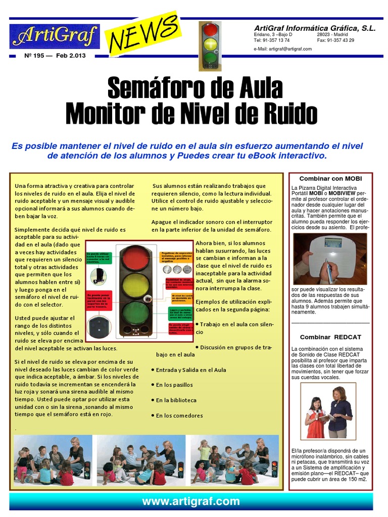 Semáforo de Aula Monitor de Nivel de Ruido | PDF | Semáforo | Electrónica