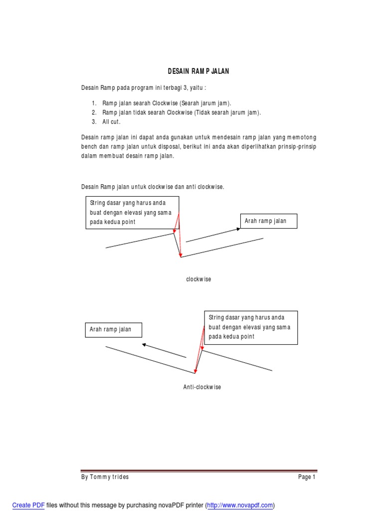 7.modul Desain Ramp Jalan | PDF