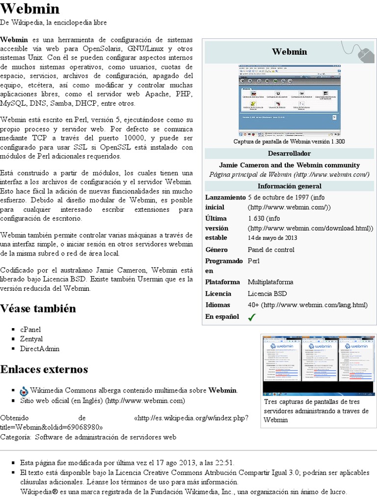 Webmin PDF | PDF