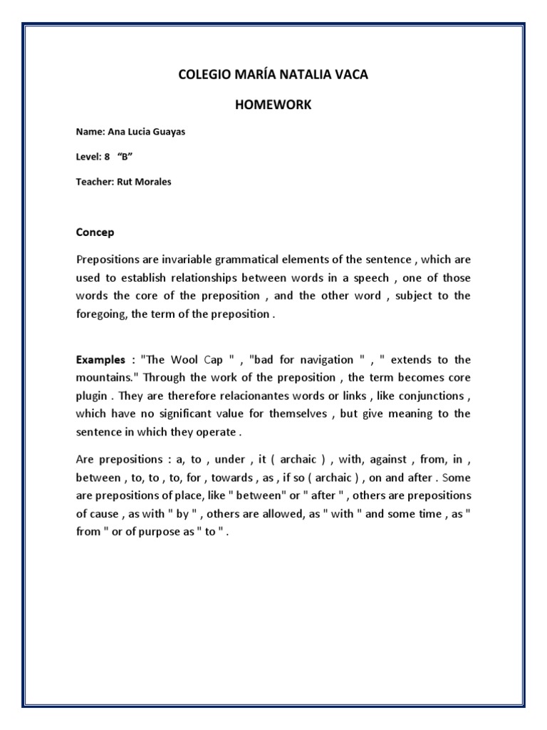 Understanding Prepositions: A Guide | PDF