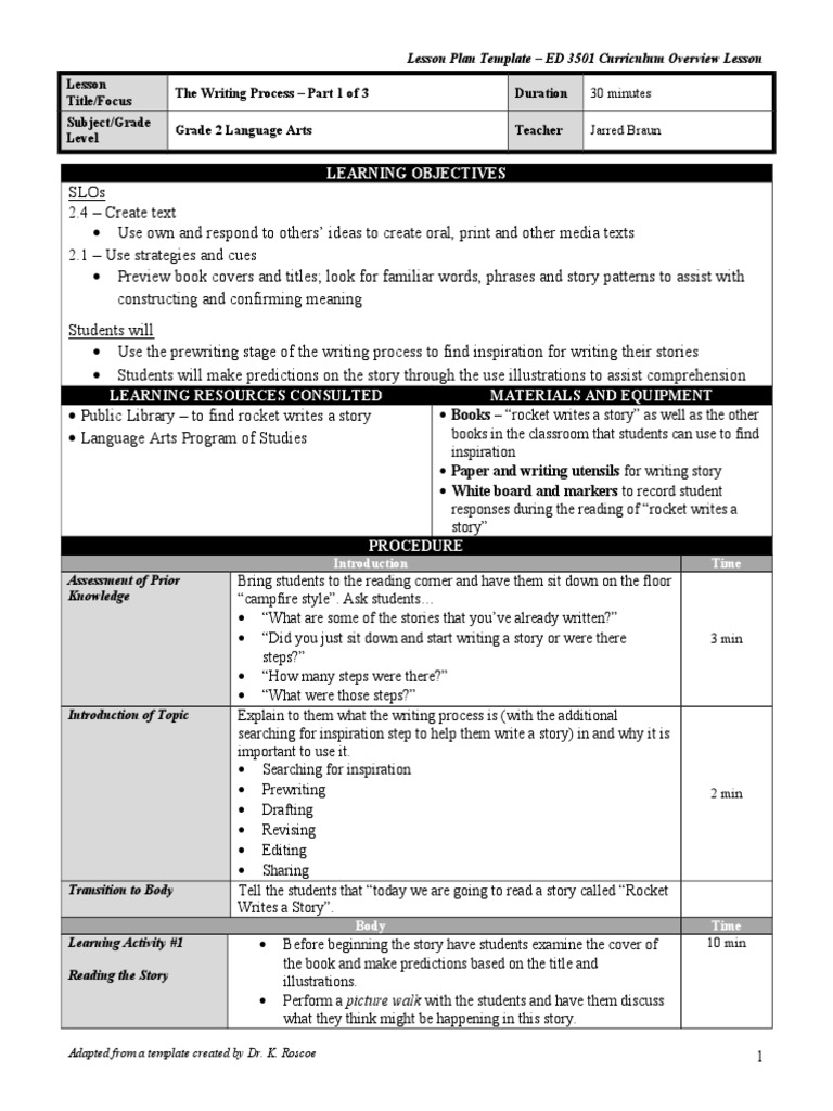 Assignment 3 3 Lesson Plans Lesson Plan Educational Assessment