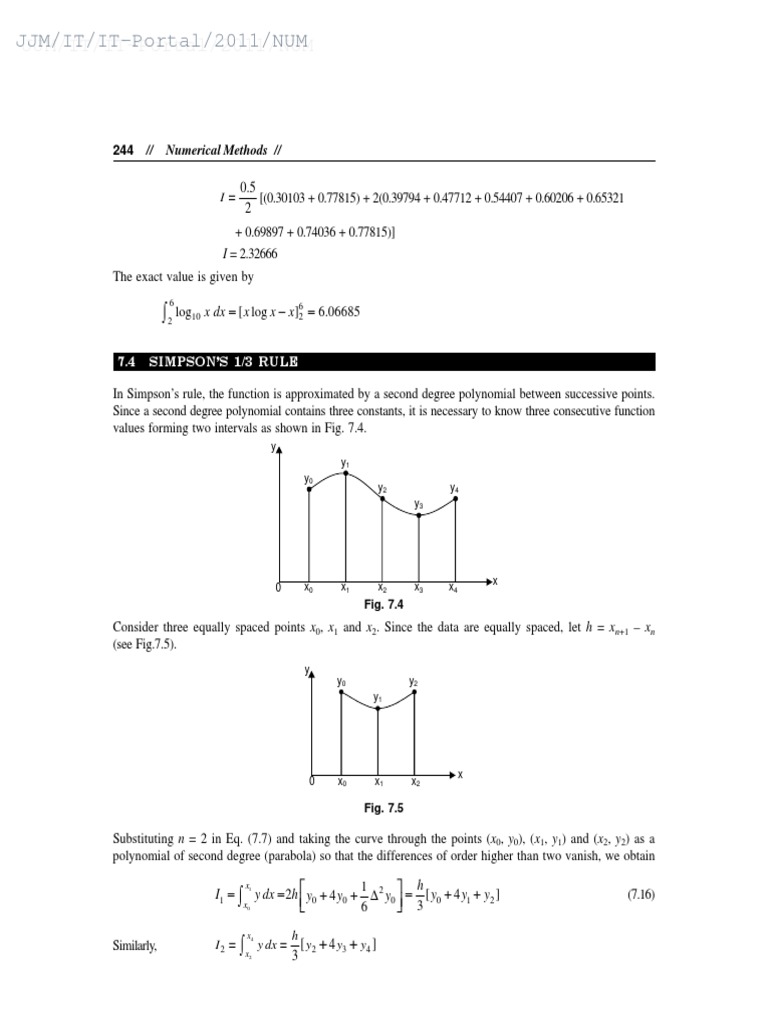Simpsons Rules PDF | PDF | Mathematics Of Computing | Mathematical Relations