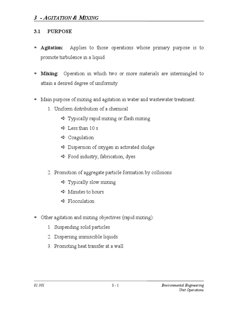 Agitation Mixing | PDF | Fluid Dynamics | Fluid Mechanics