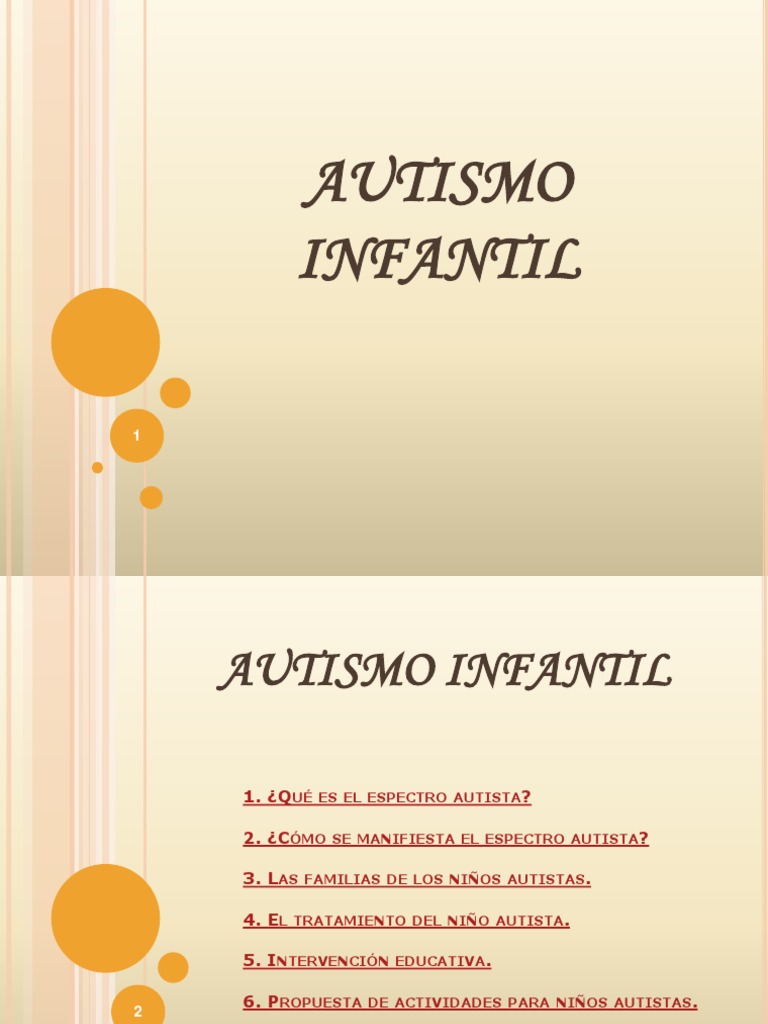 Autismo Infantil | PDF | Autismo | Las emociones