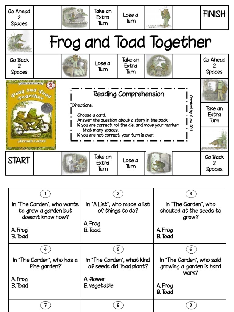 Frog and Toad Together Game | PDF | Frog | Gardens