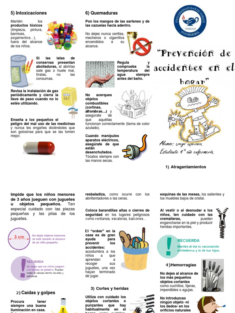94198116 Triptico Prevencion de Accidentes en El Hogar