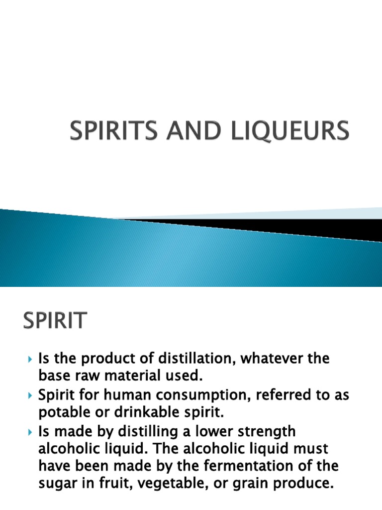 Overview of Distilled Spirits Types | PDF | Whisky | Brandy