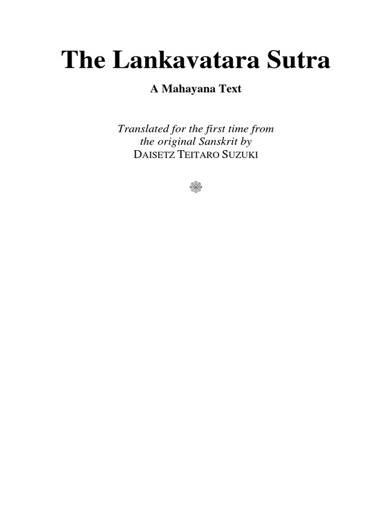 The Lankavatara Sutra | PDF | Mahayana | Bodhisattva