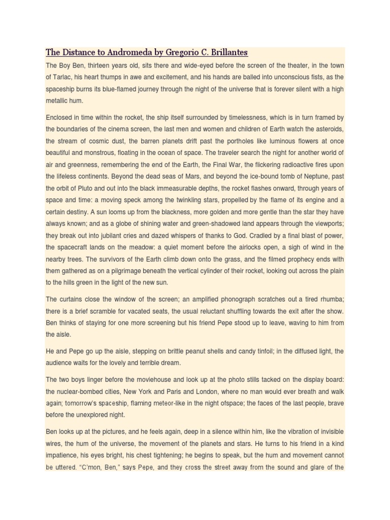 Distance to Andromeda: A Summary | PDF | Earth | Outer Space