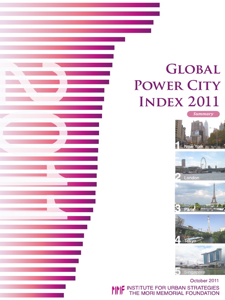 Global Power City Index 2011 PDF | PDF | Quality Of Life | Infrastructure