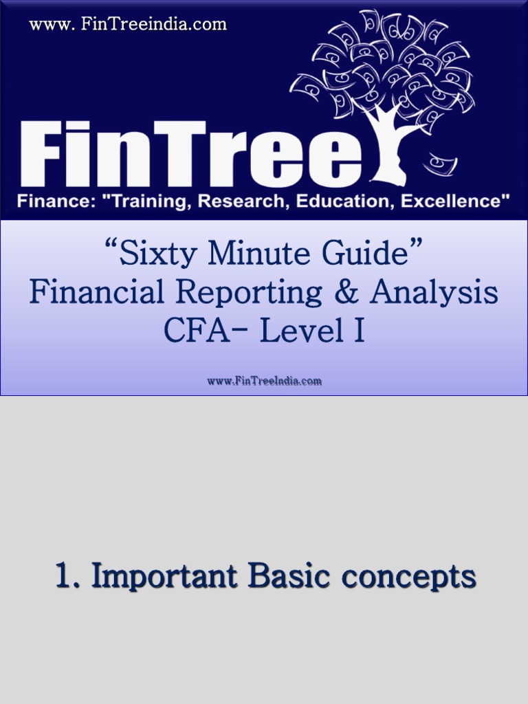 CFA Level I - Financial Reporting and Analysis - SMG PDF | PDF | Financial Statement | Book Value
