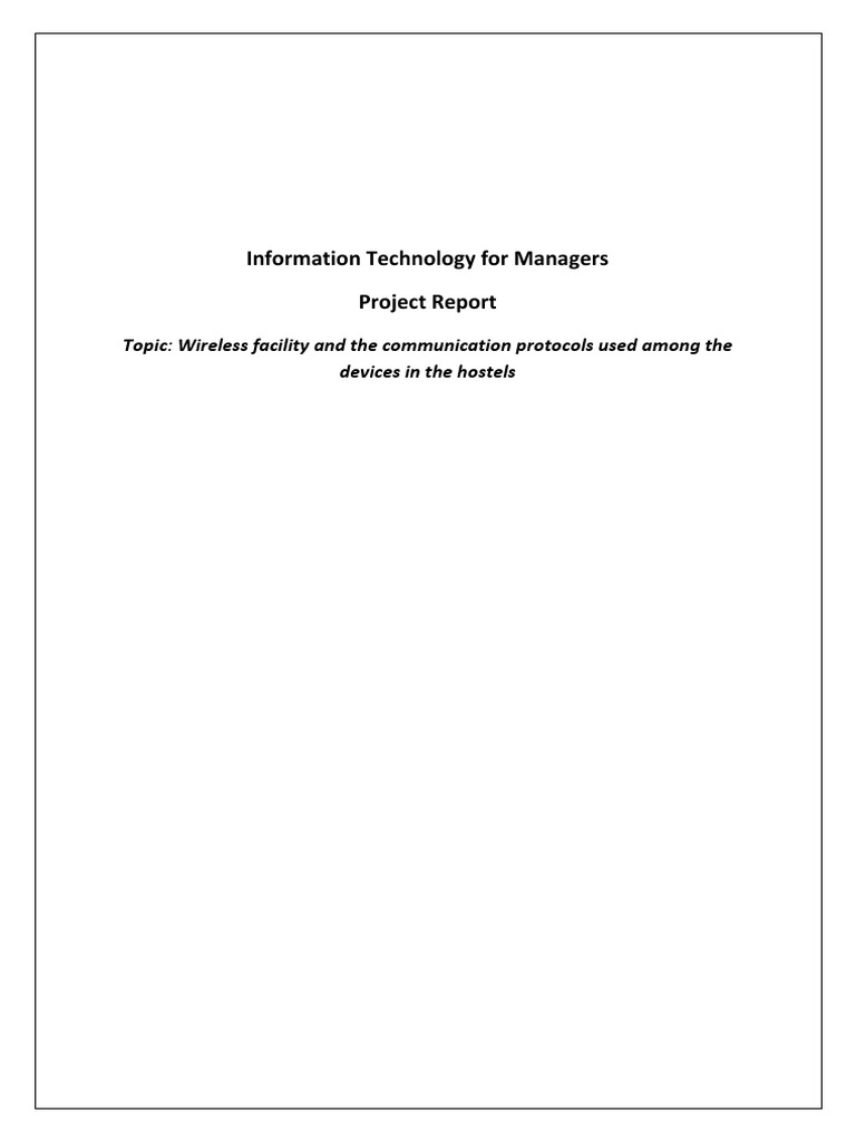 An Analysis of Wireless Network Facilities and Communication Protocols ...