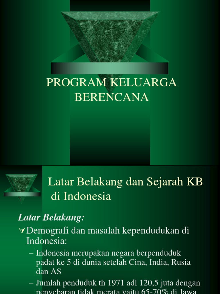 Program Keluarga Berencana | PDF