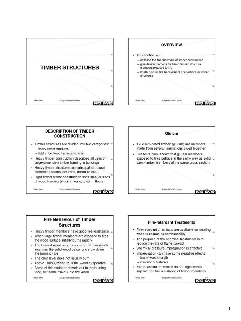 Timber Structures - Lectures | PDF | Buckling | Lumber