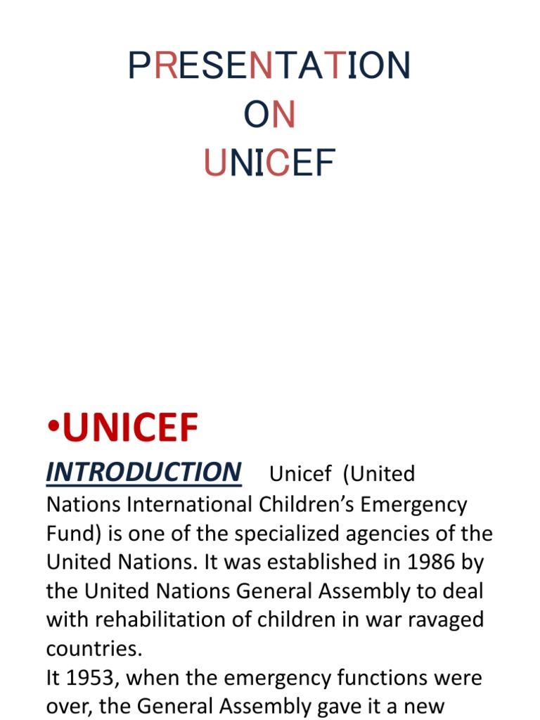 UNICEF's Role in Protecting Children's Rights and Promoting Their Well ...
