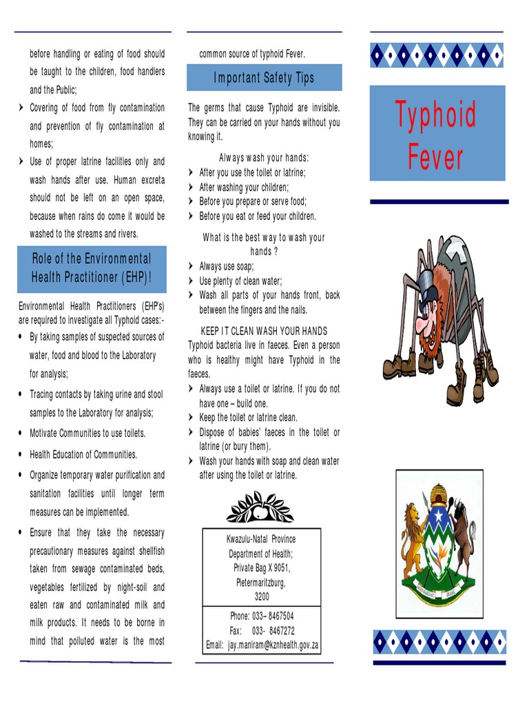 Typhoid Fever Prevention Guidelines | PDF