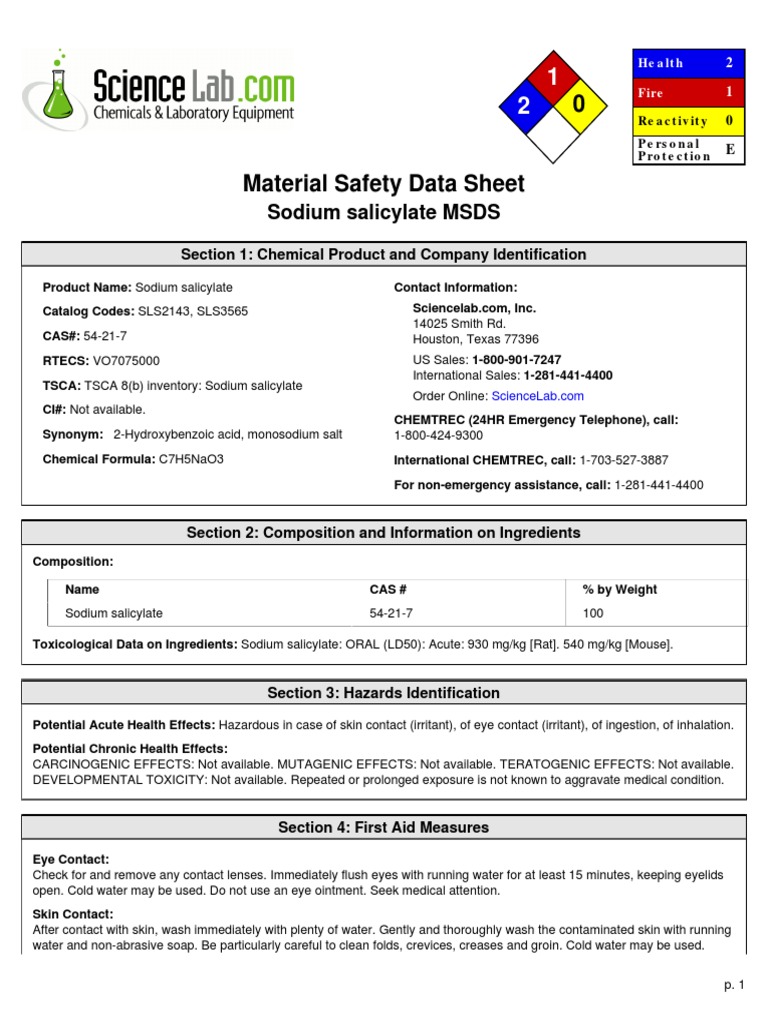 Msds PDF | PDF | Toxicity | Personal Protective Equipment