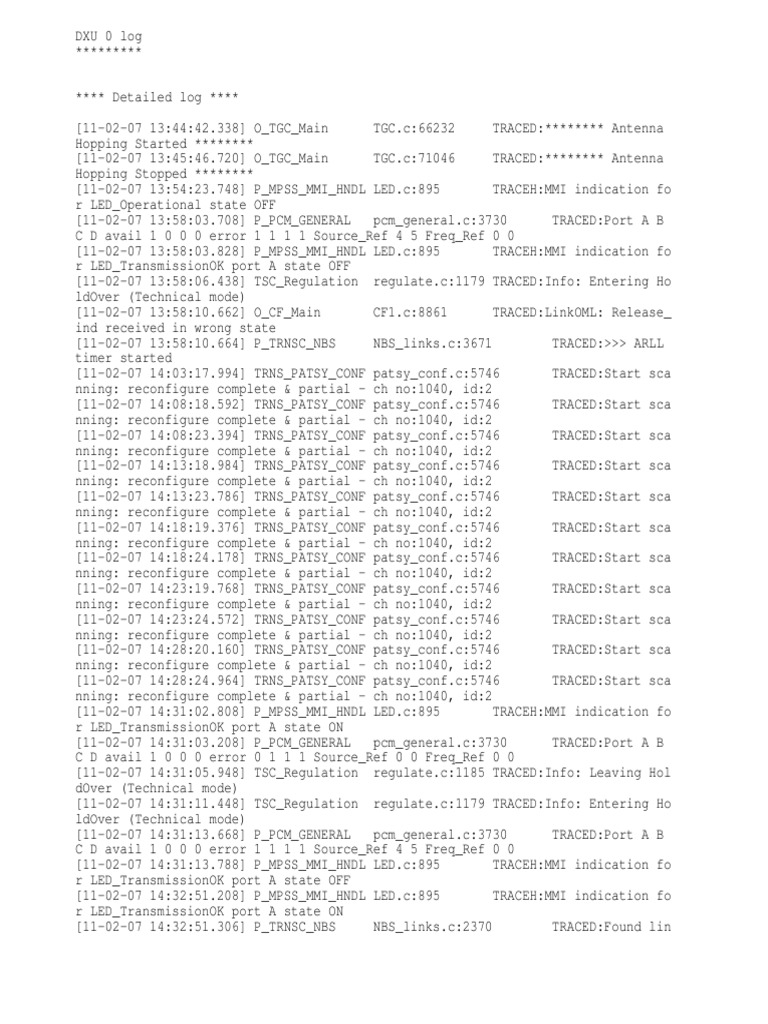 RBS Log | PDF | Telecommunications | Computing