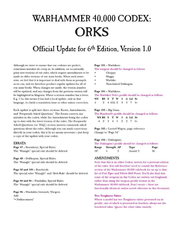 Warhammer 40k Orks 6th Ed V1.pdf