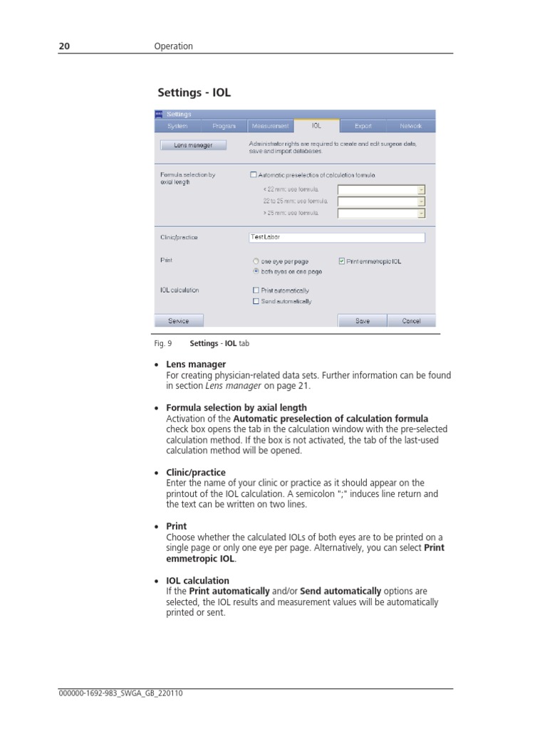 Manual IOL Master EN PDF | PDF | Password | Usb Flash Drive