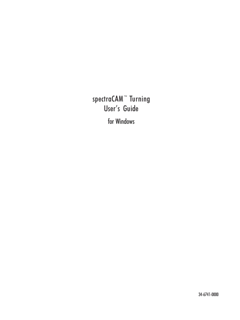 Spectracam Turning User S Guide: For Windows | PDF