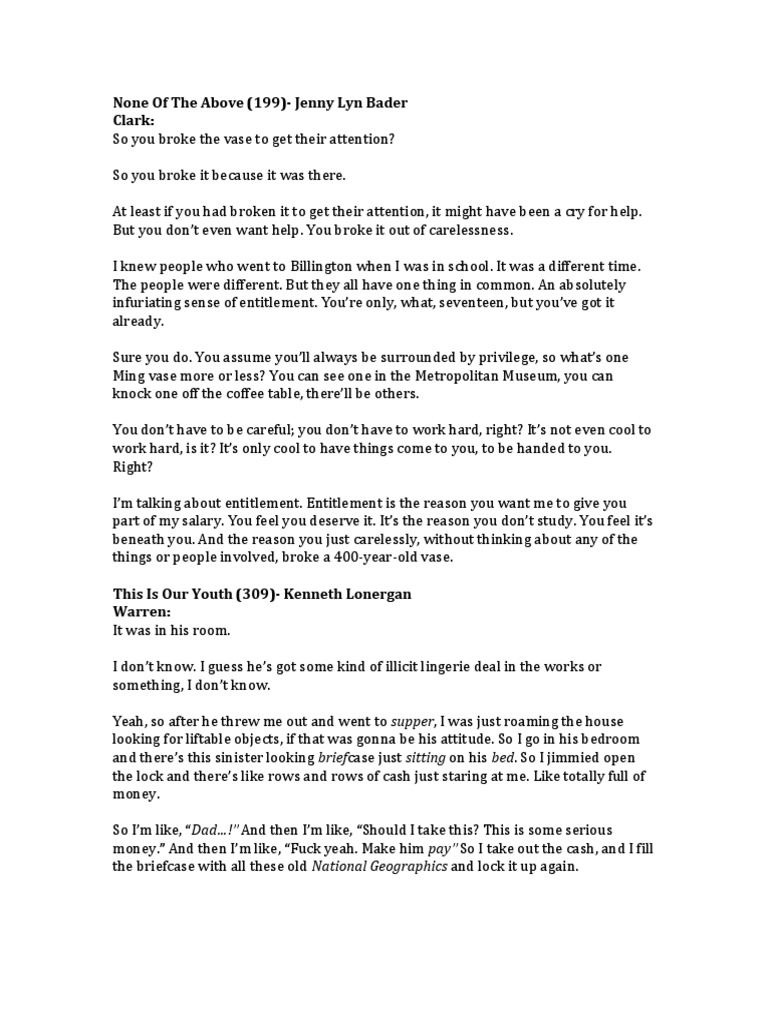 None of The Above | PDF | Leisure