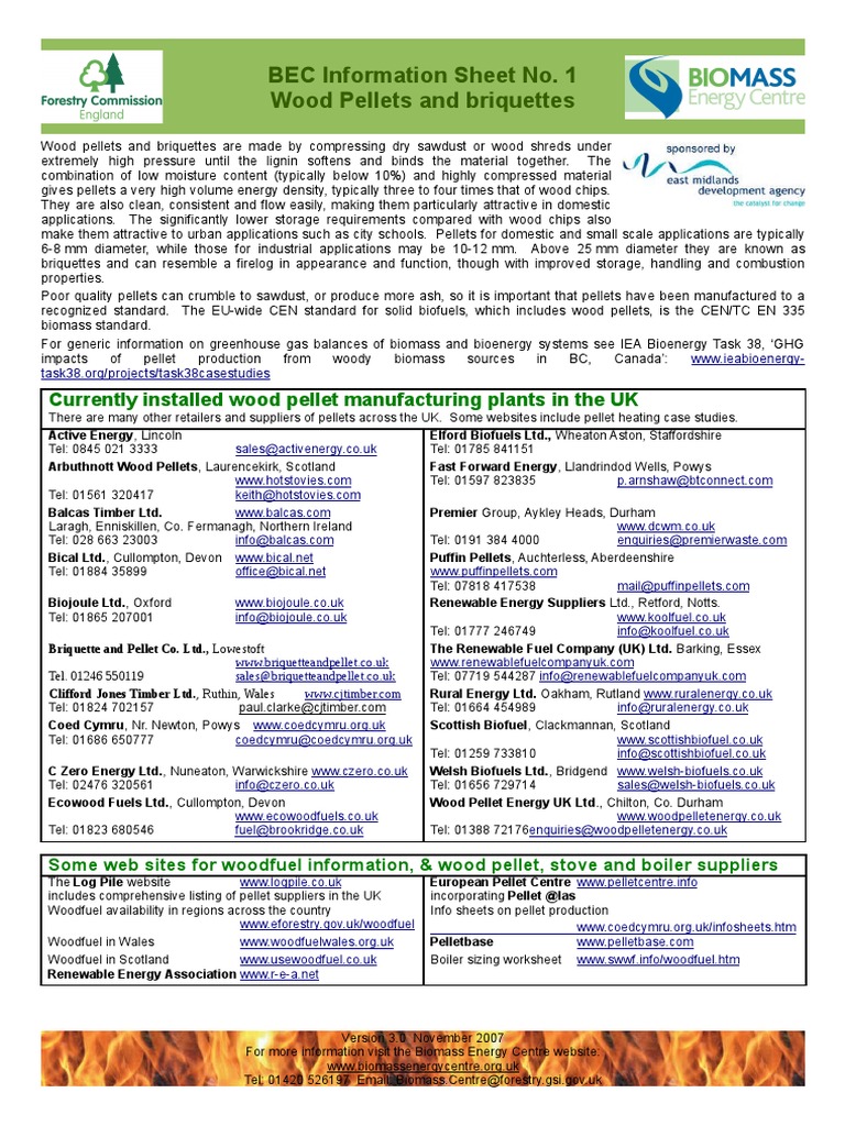 Sheet 1 Pellet V3.0F | PDF | Biofuel | Renewable Resources