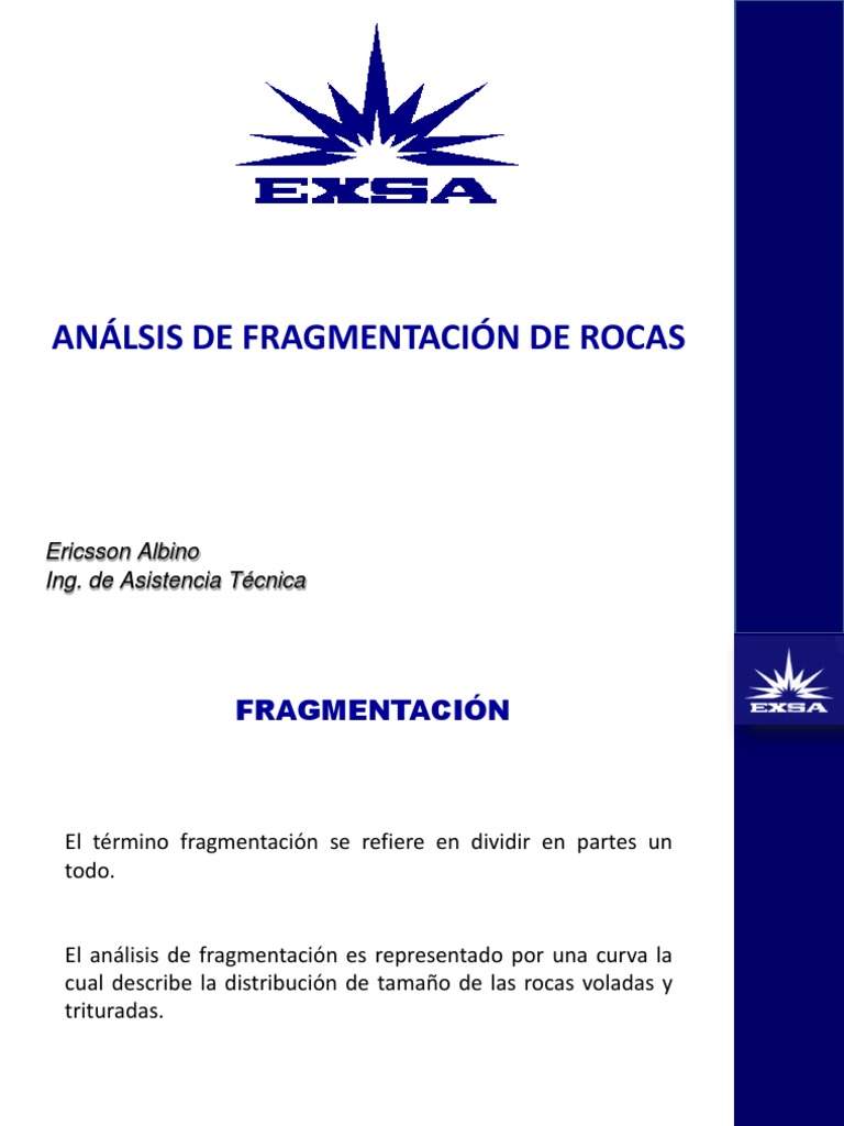 Análisis de Fragmentación de Rocas - PPTX (Reparado) | PDF | Minería ...