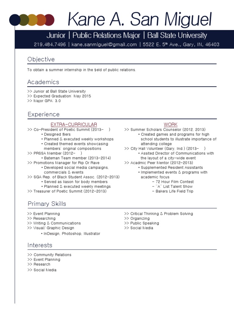 Resume Prototype Final | PDF