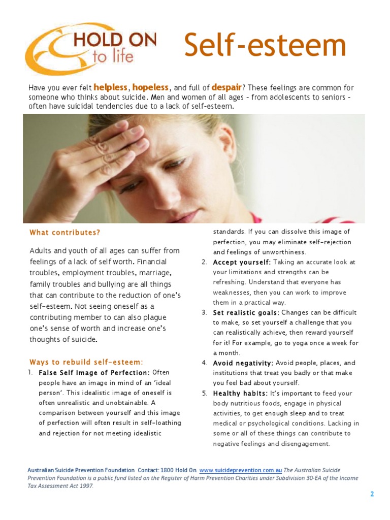 Self Esteem | PDF