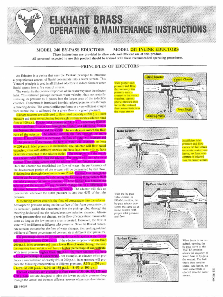 In-Line Foam Eductor PDF | PDF | Gas Technologies | Gases