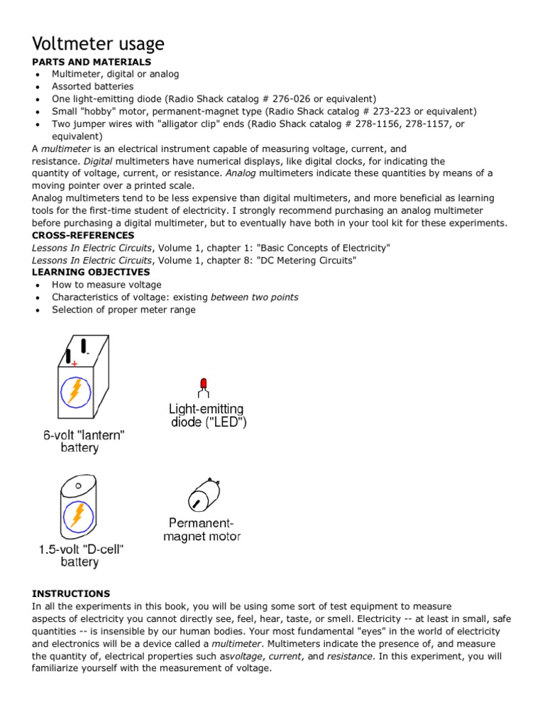 Voltmeter Pdf Pdf