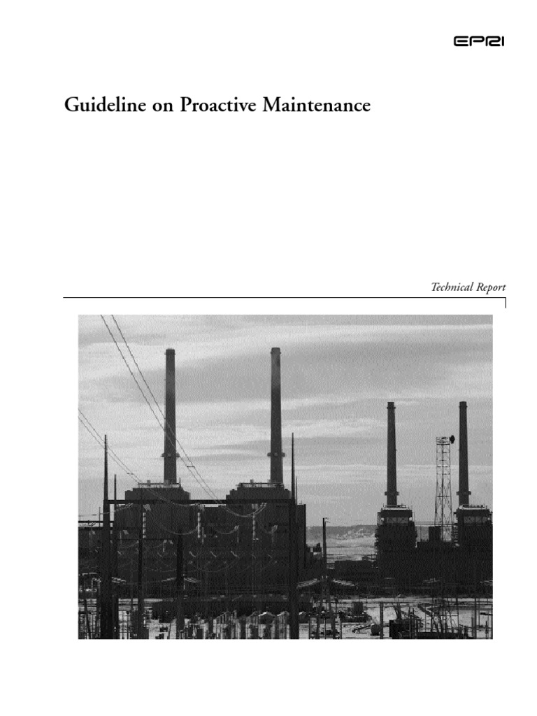 EPRI - Guideline On Proactive Maintenance PDF | PDF | Causality ...