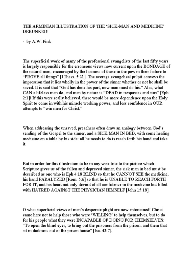 The Arminian Illustration of The | PDF