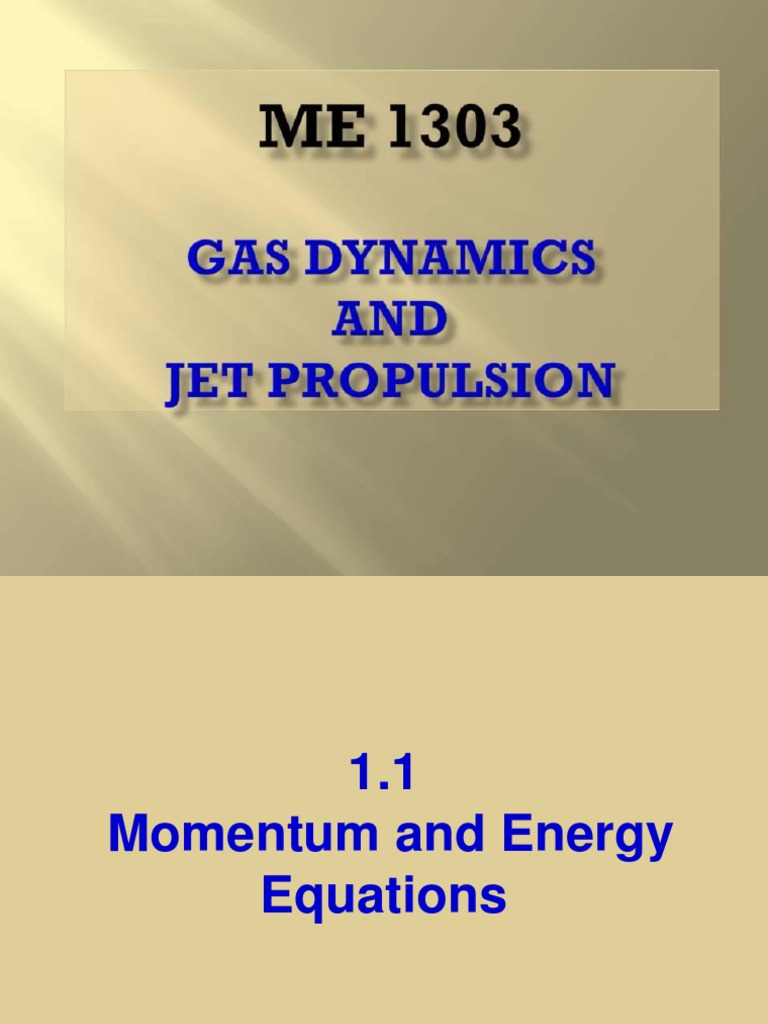 Gas Dynamics and Jet Propulsion PDF | PDF