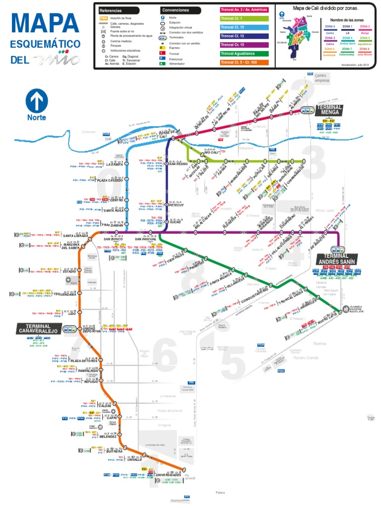 Terminales Mio | PDF | Transporte en bus | Transporte ferroviario de ...