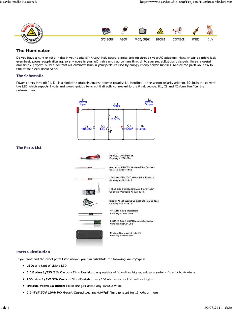 Beavis Audio Research | PDF | Resistor | Electrical Connector