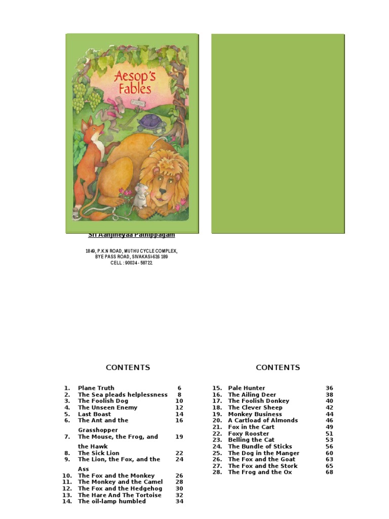 Aesop Fables | PDF
