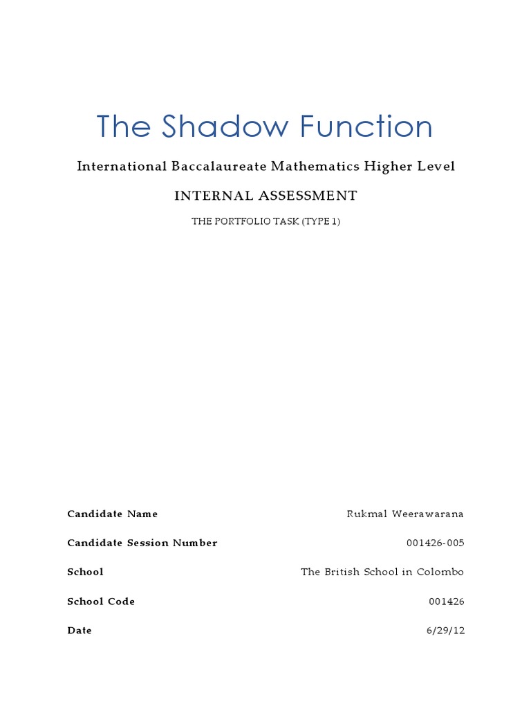 Shadow Functions in Polynomial Analysis | PDF | Quadratic Equation ...