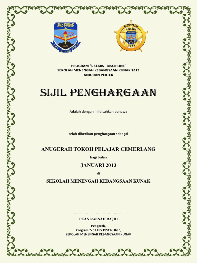 Sijil Penghargaan Anugerah Tokoh Pelajar 2013 SMK KUNAK.docx