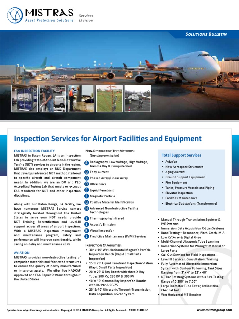 Airport Inspection Solutions | PDF | Nondestructive Testing | Applied ...