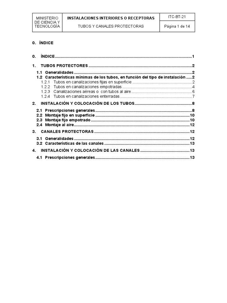 Itc BT 21 PDF | Descargar gratis PDF | Tubo vacío | Resistencia Eléctrica y Conductancia