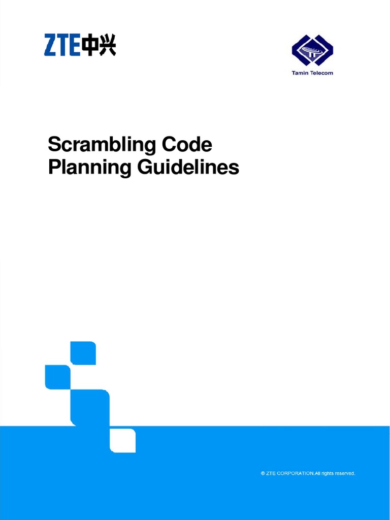 2-Scrambling Code PlannScrambling Code Planning Guidelinesing ...