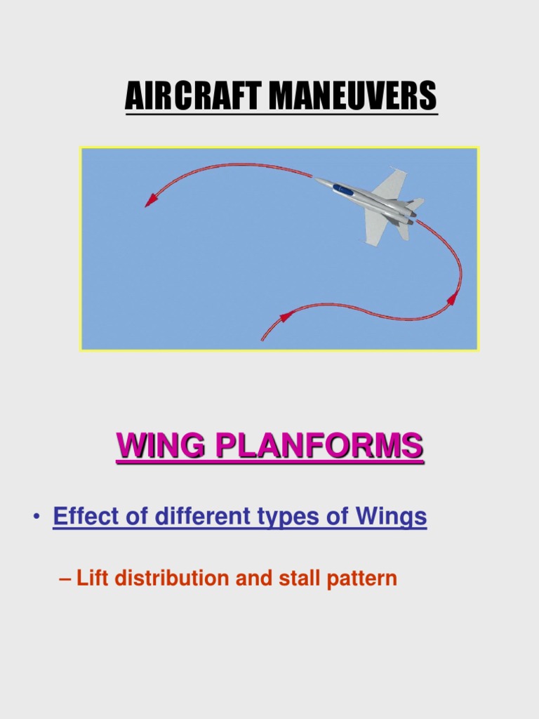 Types of Aircraft Maneuvers Explained | PDF