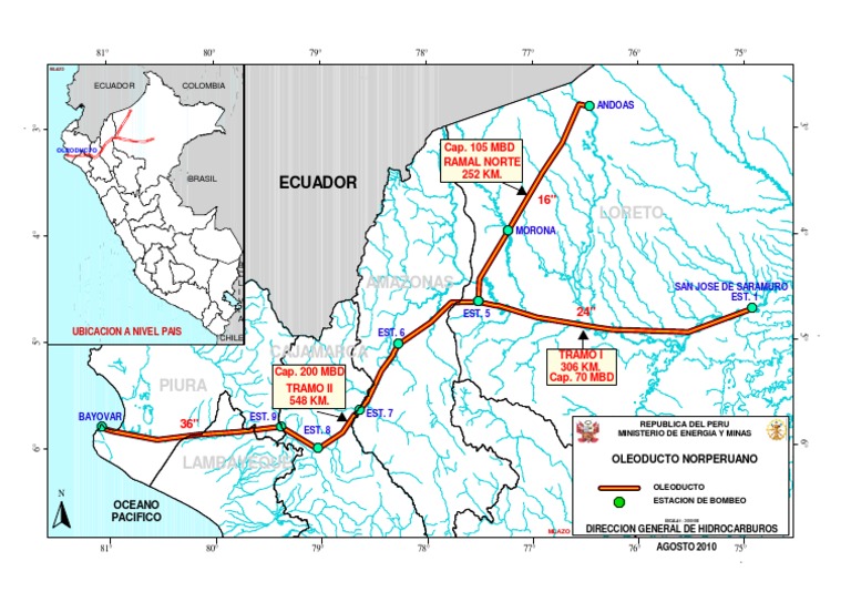 Mapa4 Oleoducto Nor Peruano | PDF | Ciencia y matemática