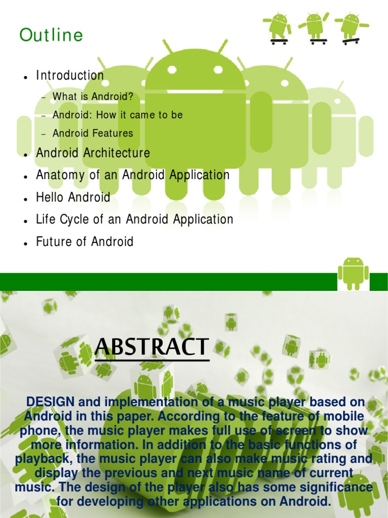 Android Music Player Design Overview | PDF | Android (Operating System ...